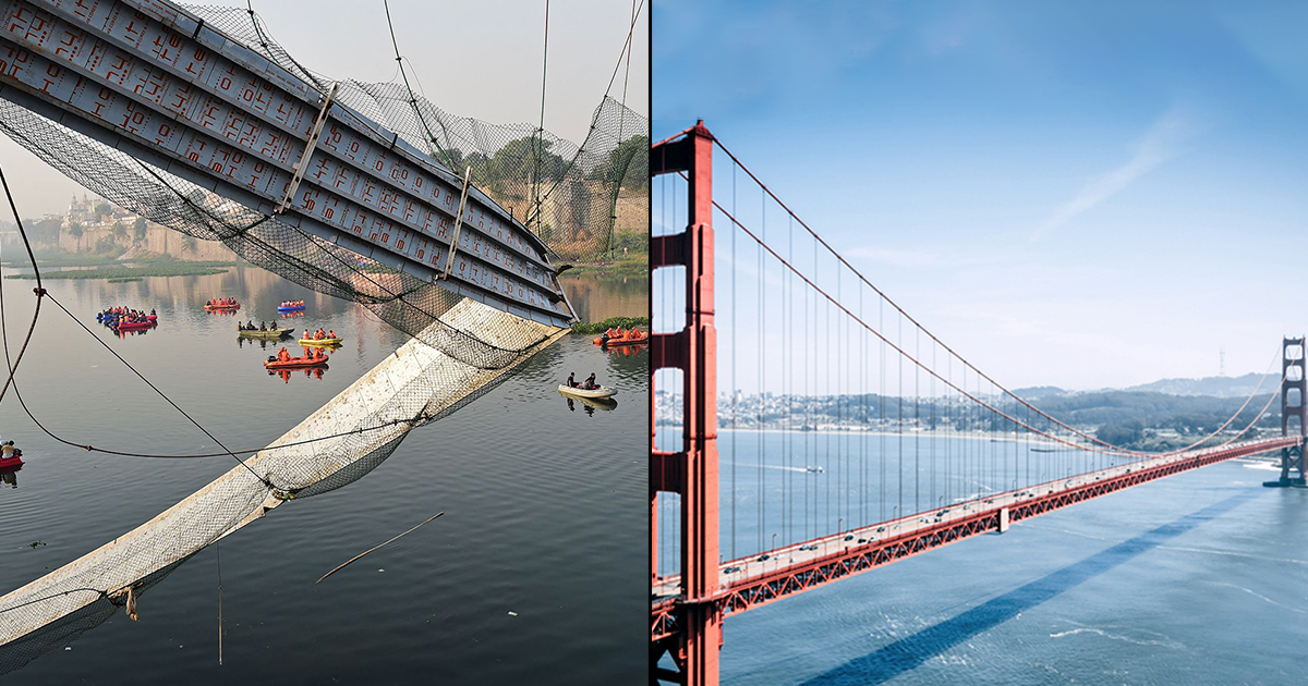 What is suspension bridge that collapsed in Morbi | क्या है सस्पेंशन ब्रिज