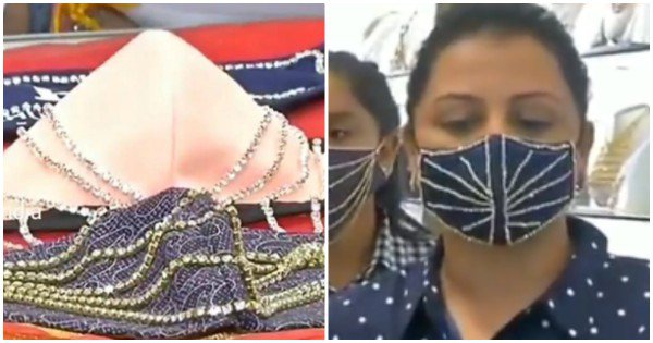 Diamond-Studded Face Masks.