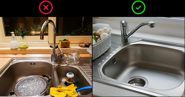 Good Or Bad Habits For Kitchen. एक गंदे और अच्छे किचन में क्या फ़र्क़ ...