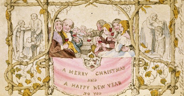 First Ever Commercially Made Christmas Card from 1843. 1843 में पहला ...