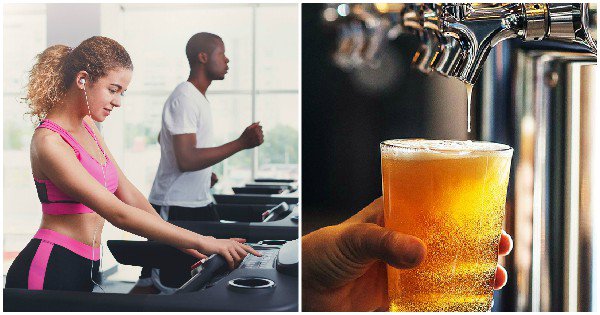 benefits of drinking beer after exercise.