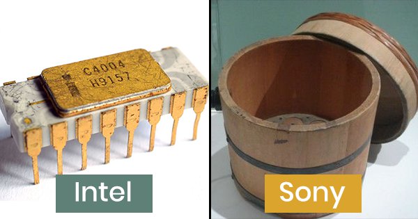 pictures of Worlds Most Famous Brands First Products. फेमस ब्रैंड्स के ...