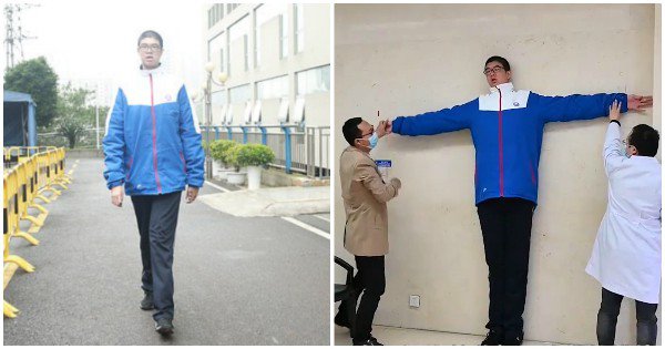 Ren Keyu of China becomes world's Tallest teenager.