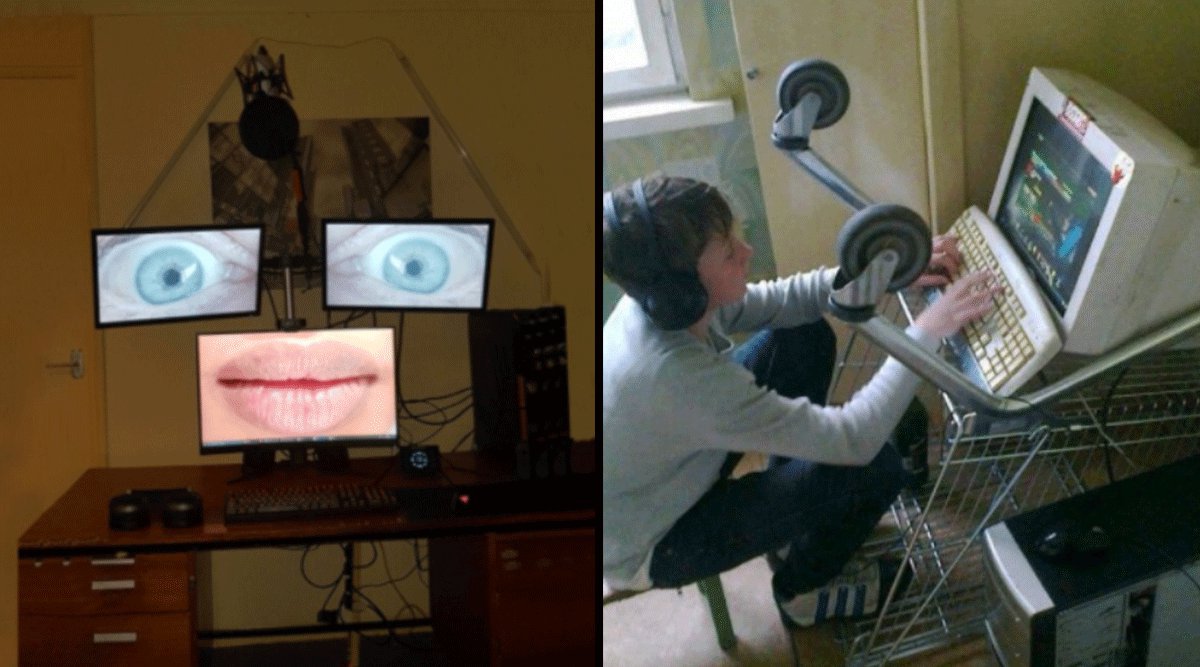 Terrible Computer Setups