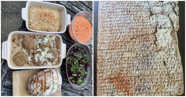 This man cooked an ancient meal following 4000-year-old recipes.