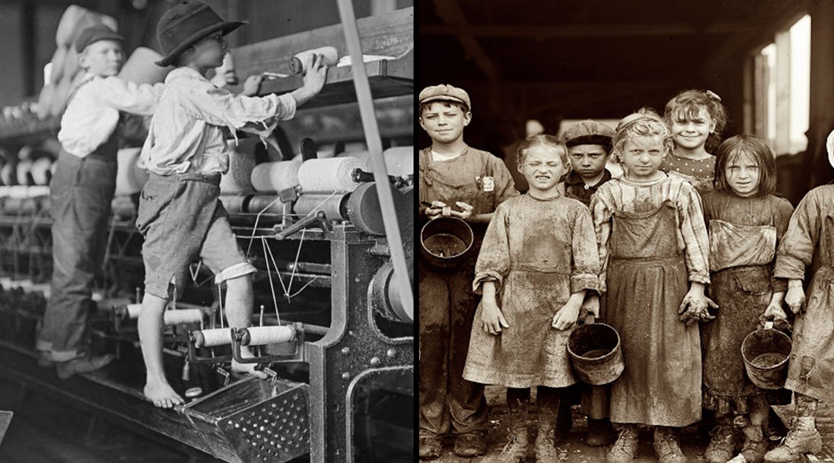 20 rare photos of child labor during industrial revolution | औद्योगिक ...