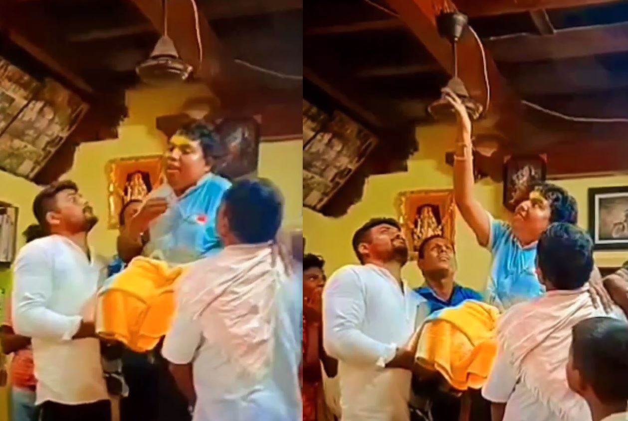 ग़ज़ब हैं ये बाबा! हाथ से चलता हुआ पंखा रोककर करते हैं भक्तों की ...